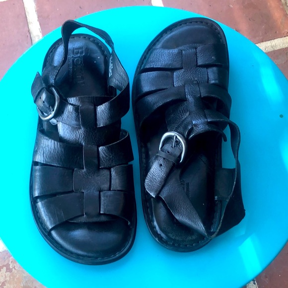 Born | Shoes | Mens Born Black Leather Sandals 9 | Poshmark